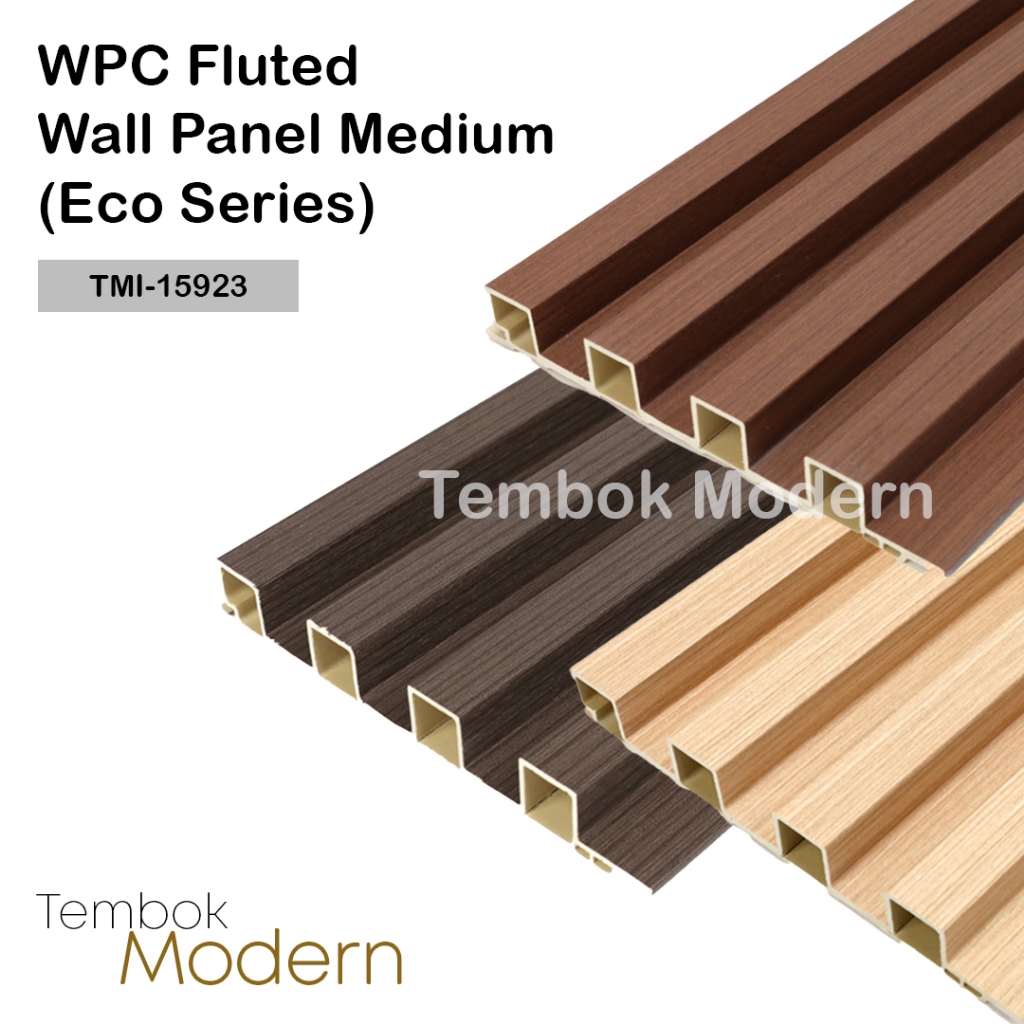 Flute 3D Wood Wall Panel WPC Eco Series Regular Size 290cm | Shopee ...