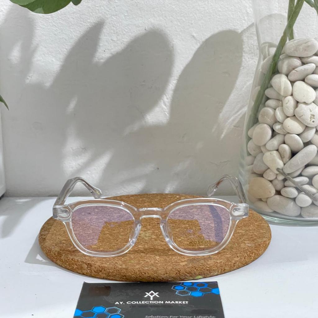 Moscot Lemtosh Men's Women's Glasses Frames, Small Size, Clear Crystal ...