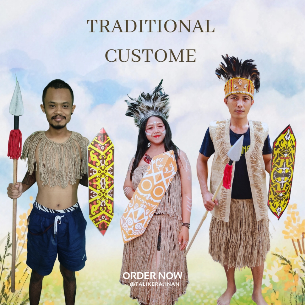 PAPUA DAYAK TRADITIONAL CARNIVAL COSTUME PAWAI COSTUME TRADITIONAL ...