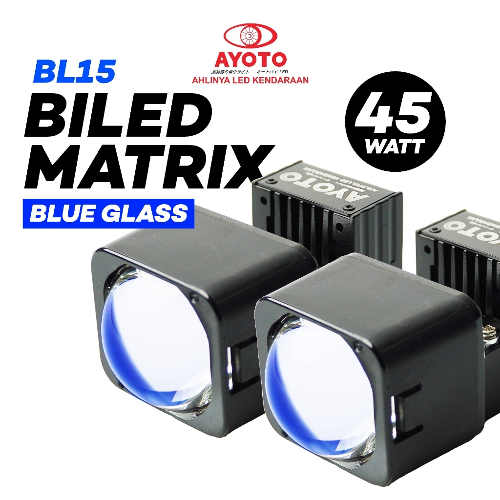 CAHAYA Mini MATRIX PROJECTOR BILED LIGHT X1 AYOTO 1.5 INCH AYOTO FLAT ...