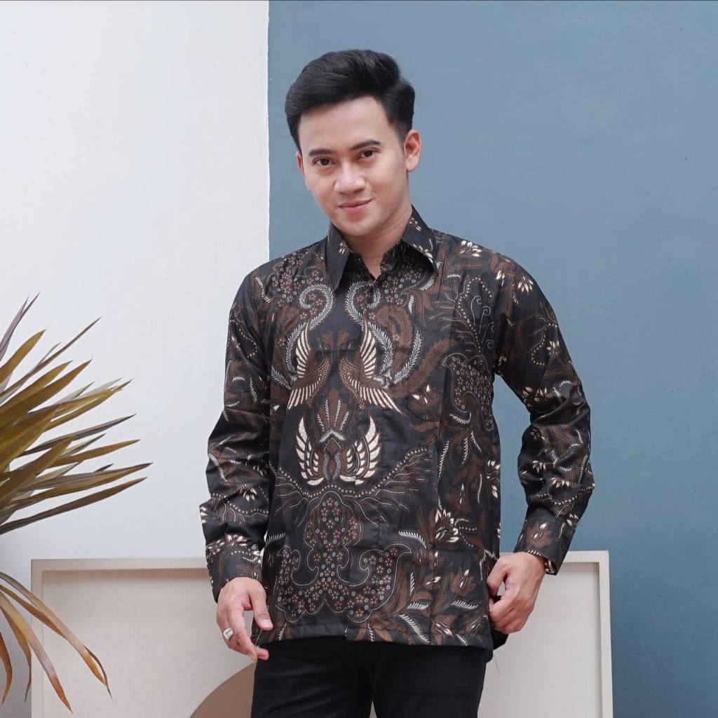 KATUN POLI KEMEJA Keishan.id - Long Sleeve Batik Shirt, men's casual ...