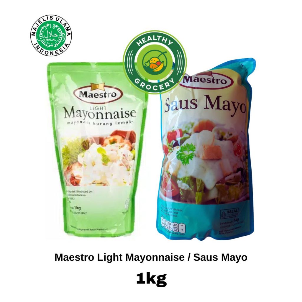 Maestro Mayonnaise Light 1kg / Maestro Mayo Sauce 1kg | Shopee Philippines