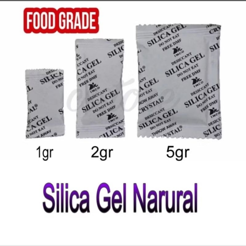 Silica Gel Natural Food Grade 1gram Price per sachet Moisture Absorbent ...