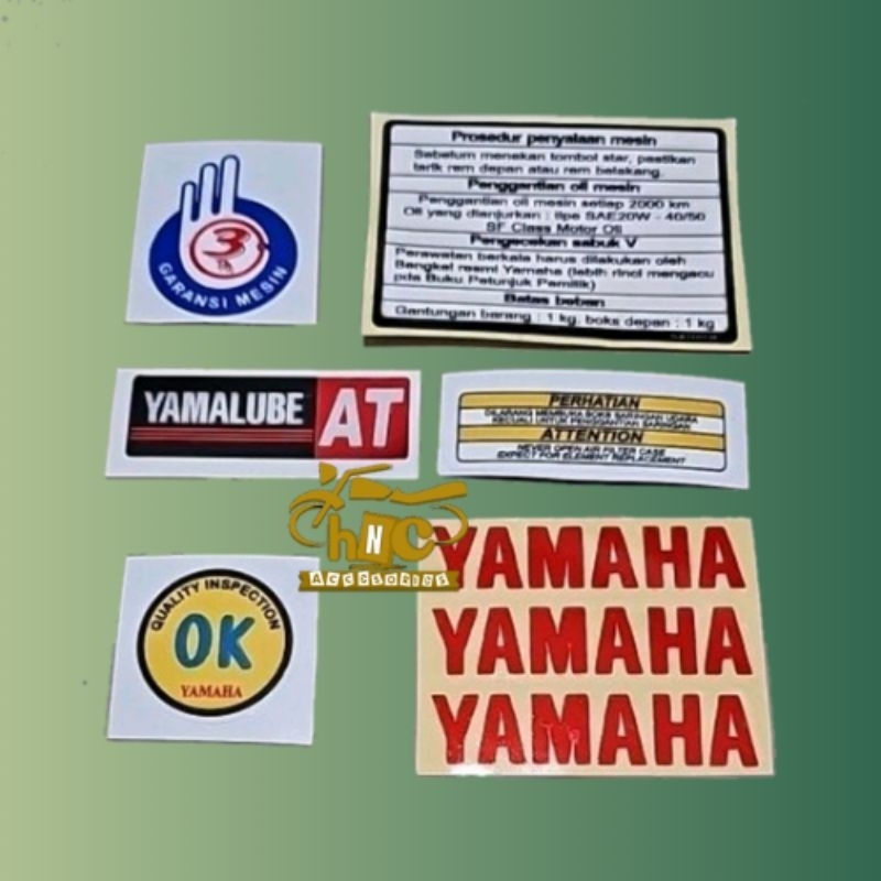 MERAH Sticker MIO SPORTY DETAILS STICKER MIO 5TL RESTORATION 3TH ...