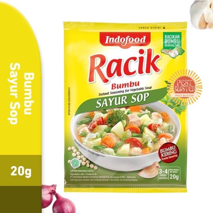 Indofood Vegetable Soup INSTANT Seasoning RACIK (1 SACHET) | Shopee ...