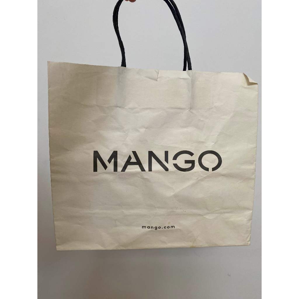 PUTIH Paper BAG MANGO PAPER BAG Brand MANGGO White Rope SHOPPING BAG ...