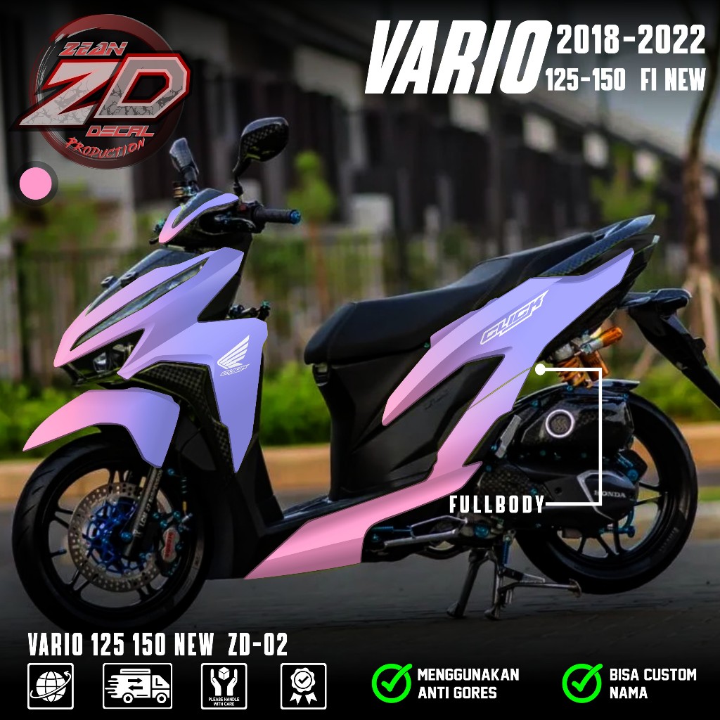 Latest Decal Sticker Honda Vario New 125 150 Full body - Scotlet ...