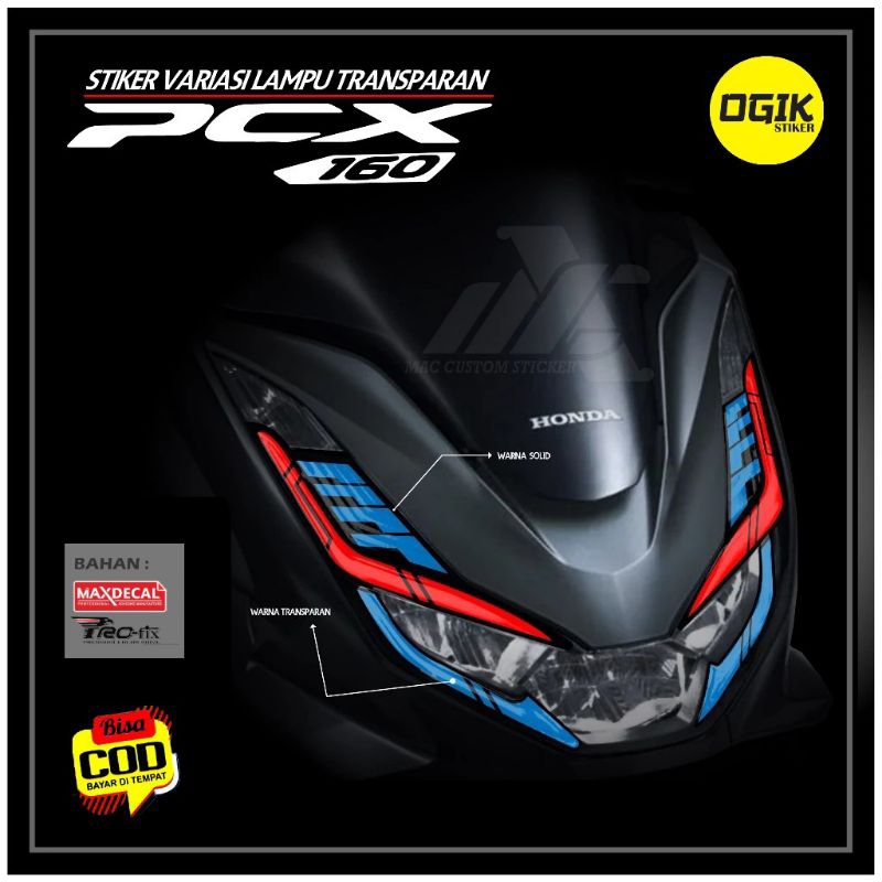 Pcx 160 Headlight sticker/pcx Eyebrow Lamp sticker | Shopee Philippines