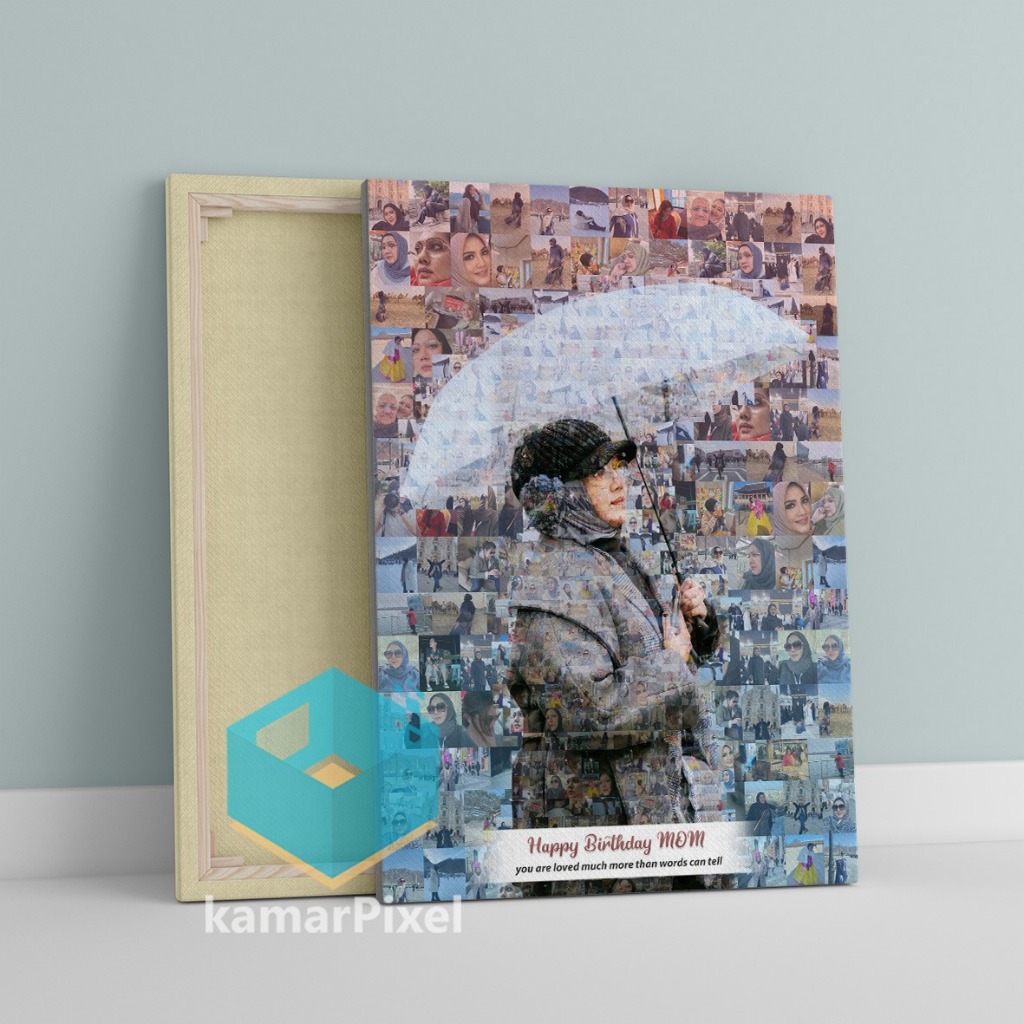 Premium canvas print mosaic photo collage. Includes design, print and ...