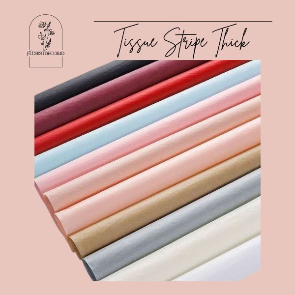 Tissue STRIPE THICK PAPER KOREAN FLOWER WRAPPING WEDDING BOUQUET PAPER ...