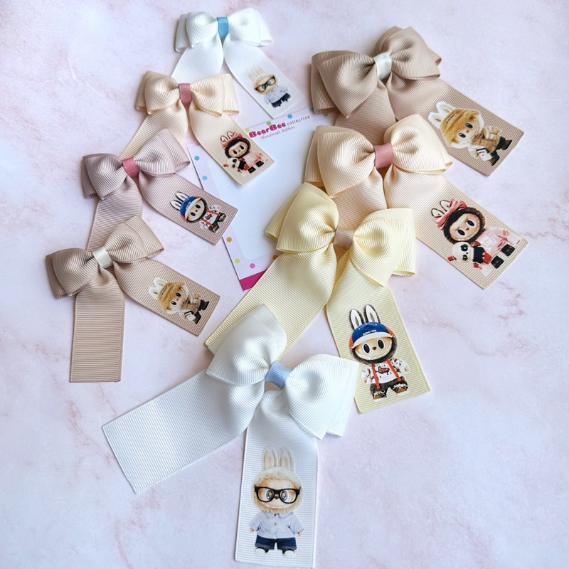 Labubu Ribbon // labubu Children's Hair Ribbon, labubu Clips | Shopee ...