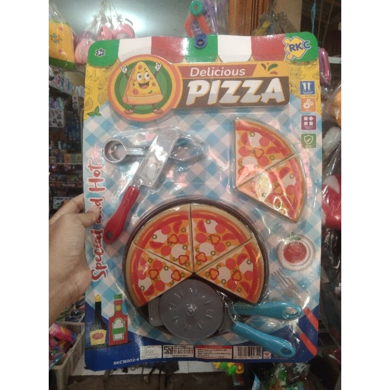 Large rkc delicious pizza toy set | Shopee Philippines
