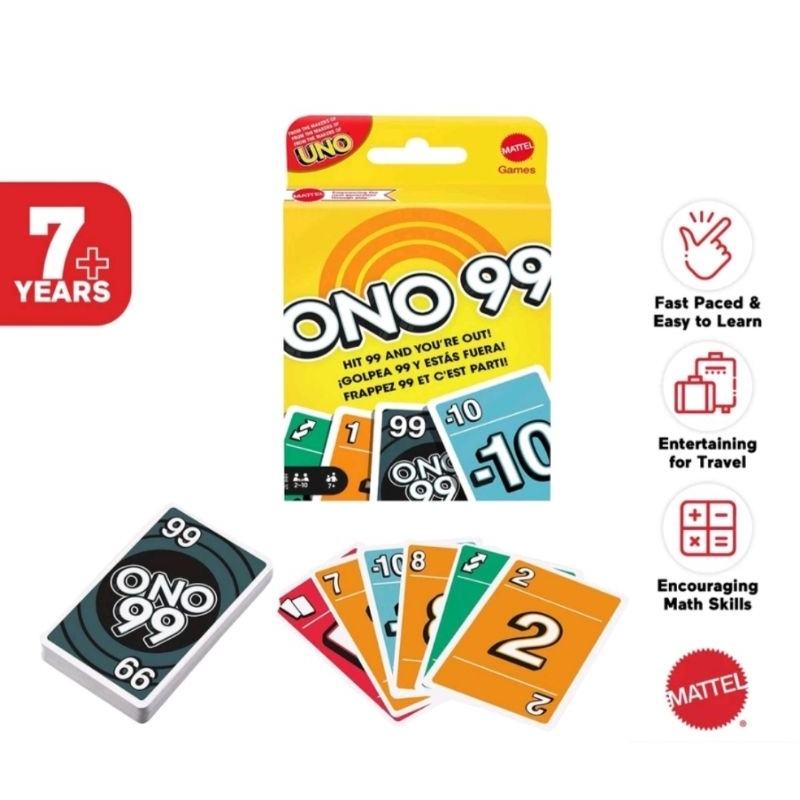 Mattel Ono 99 Card - Card Game | Shopee Philippines