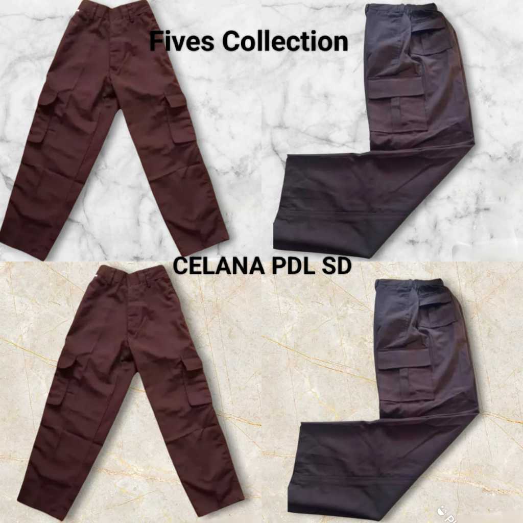 (FIVES Collection) PDL Cargo Scout Trousers Many Pockets Cargo School ...