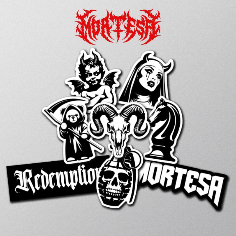 Mortesa Dark Art Sticker Pack Vol 2 I Sticker Aesthetic Sticker Metal ...