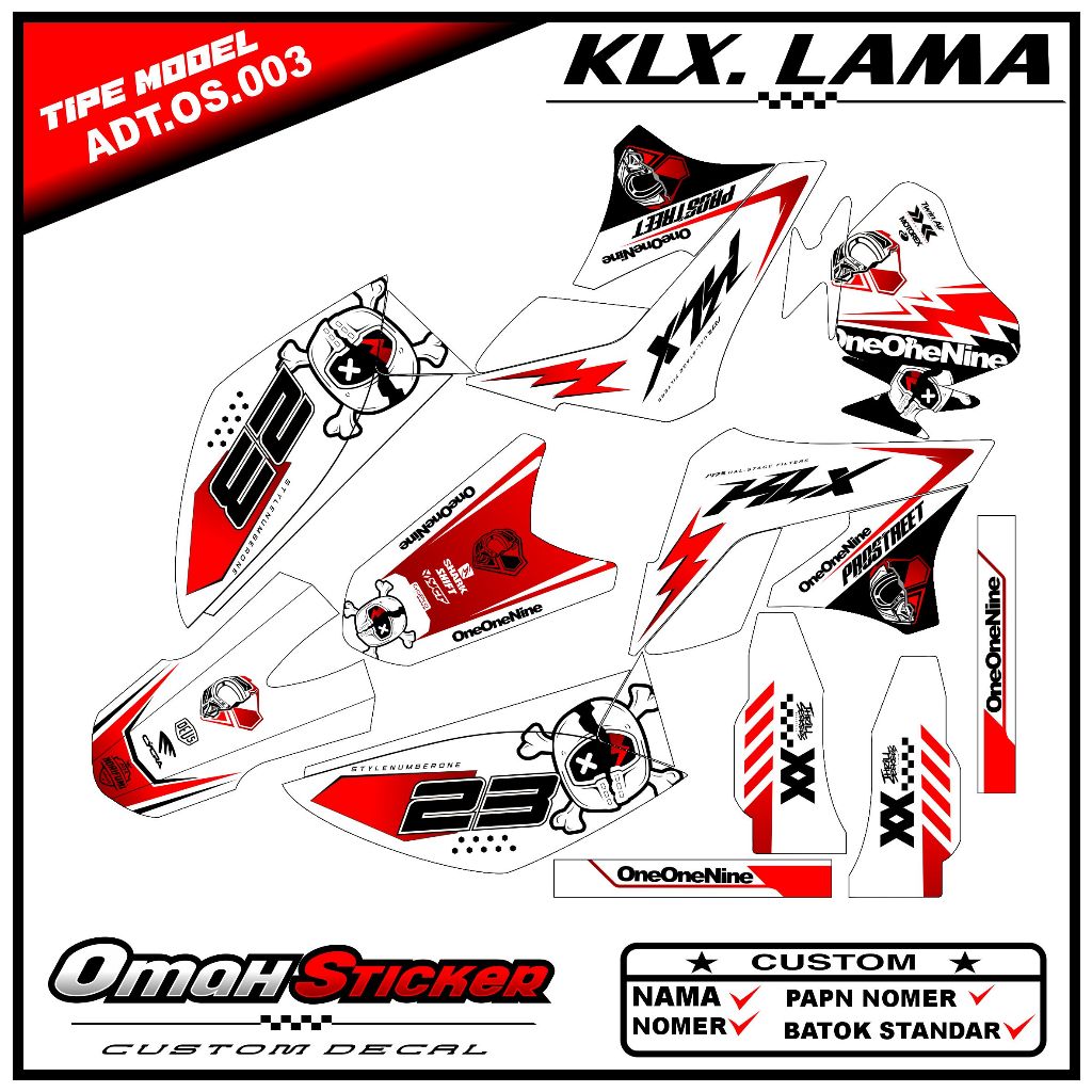 Decal KLX LAMA FULL BODY - Can Request Name And Number.Adt.003 | Shopee ...