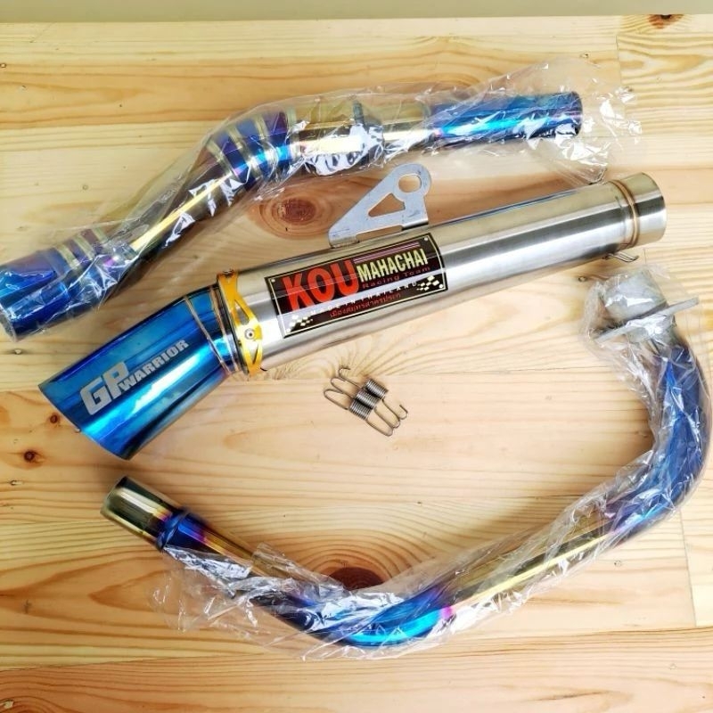 Kou mahachai 51mm Open pipe Bluegold Tmx 125 155 Rs 150 Raider 150 ...
