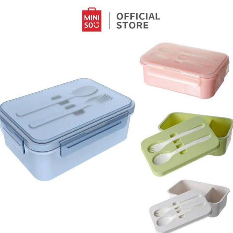 Miniso Lunch Box bento Box 1200ml / Miniso Lunch Box Lunch Box | Shopee ...