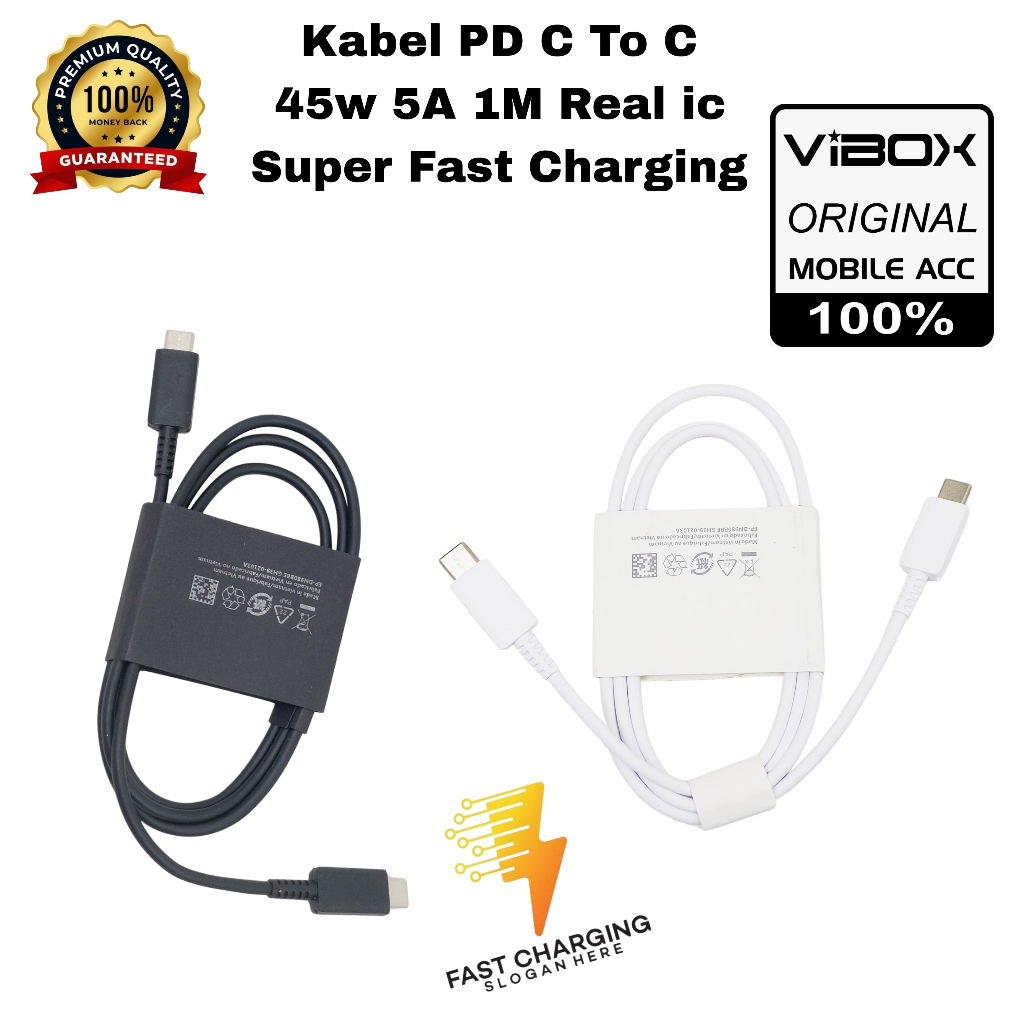 Sam Data Cable Type C to Type C SUPER FAST CHARGING S24 Ultra 45W/S20 ...