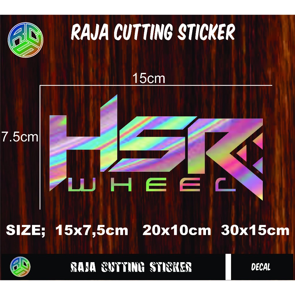 HSR Racing Wheels logo Sticker | Cutting Sticker 2 colors hits viral ...