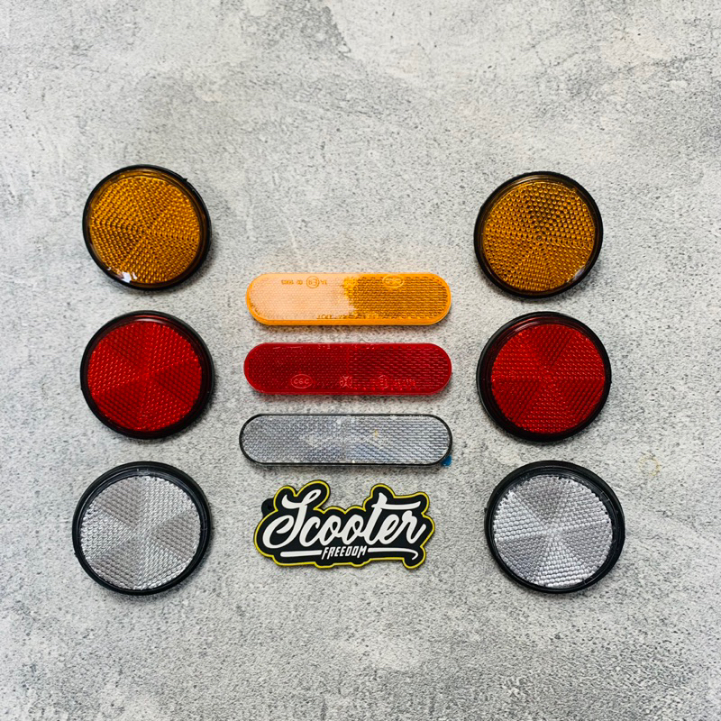 MATA Cat's eye / Rear fender Reflector for Vespa Sprint / Primavera ...