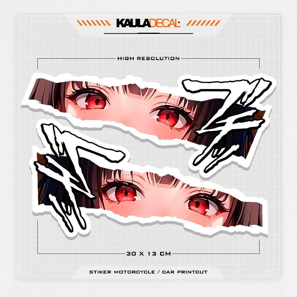 MATA ANIME EYE PRINTCUT STICKER / CAR / MOTIF 13 / STICKER / ALL TYPES ...