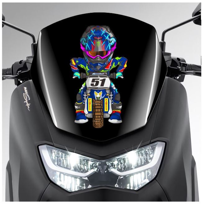 Sticker Full visor/Winshield Nmax New Nmax TURBO PCX 150 PCX 160 LEXI ...