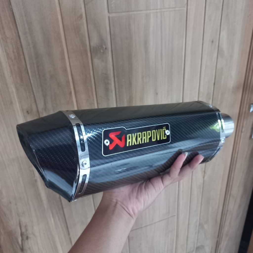 Akrapovic Carbon EXhaust Muffler PNP for All Motorcycle pipe 51mm ...