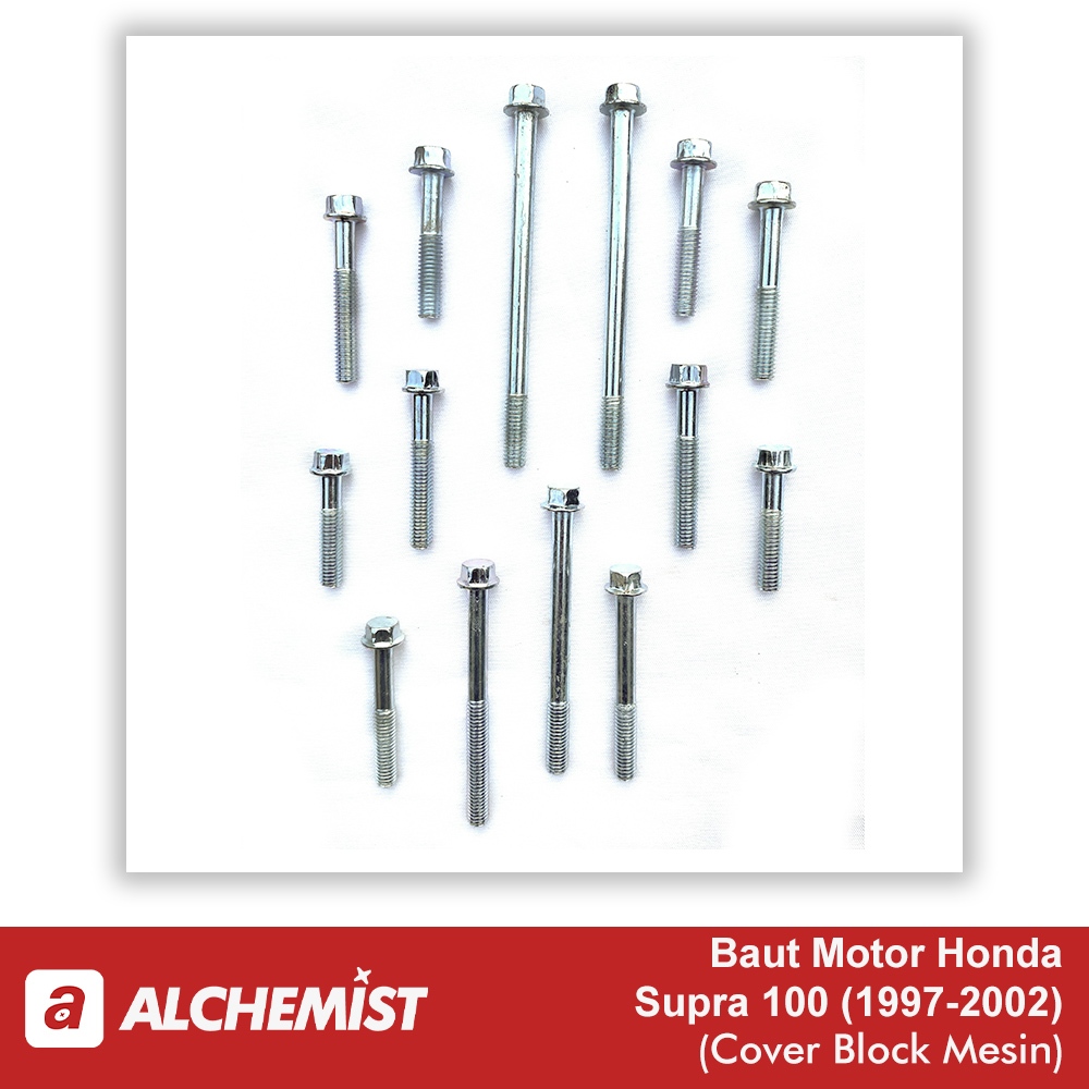 MESIN Supra 100 Engine Block Bolts / Supra 100 Right Left Engine ...