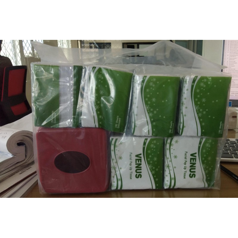 Tissue pop up venus 150 Sheets free dispenser | Shopee Philippines