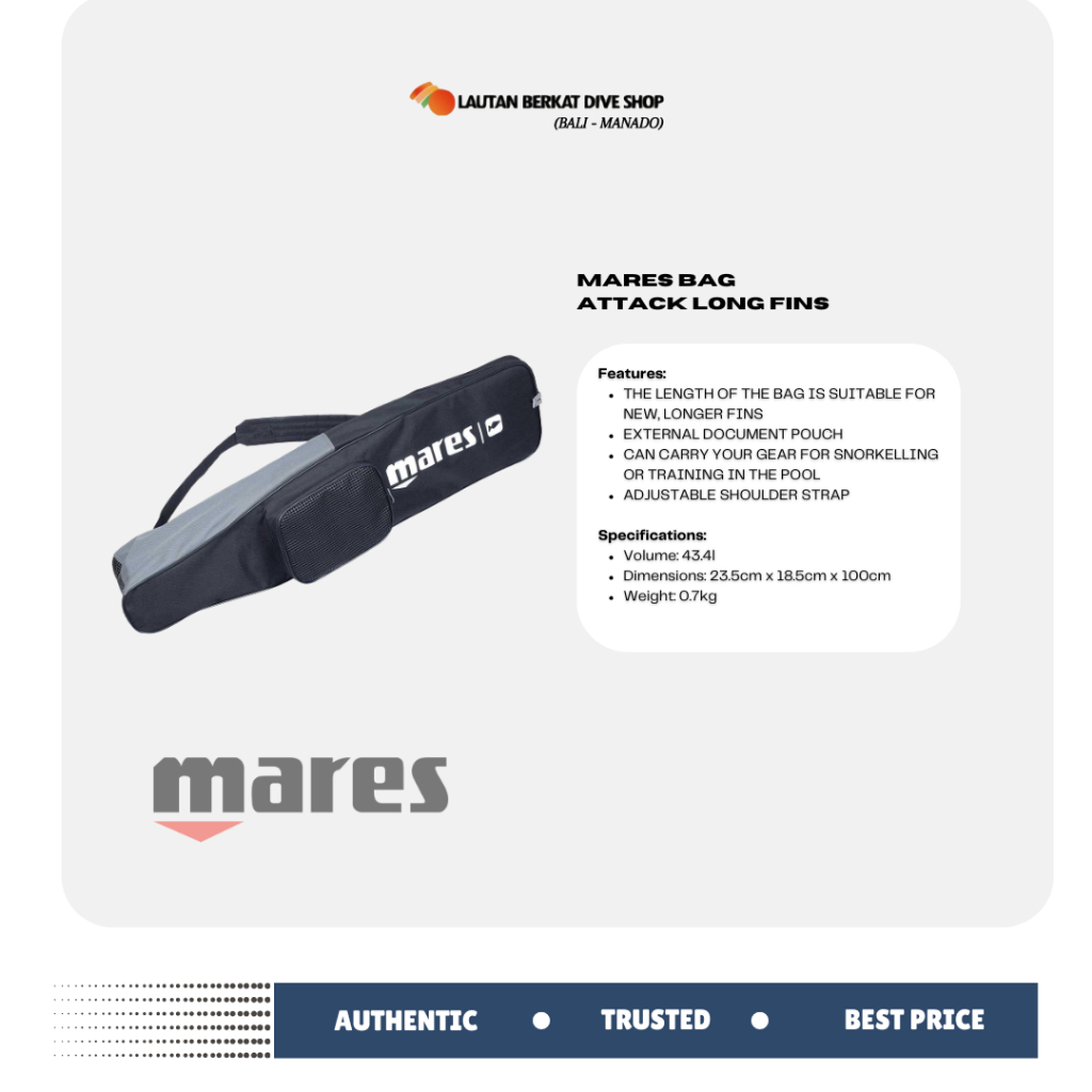 Mares Bag Attack Long Fins | Shopee Philippines