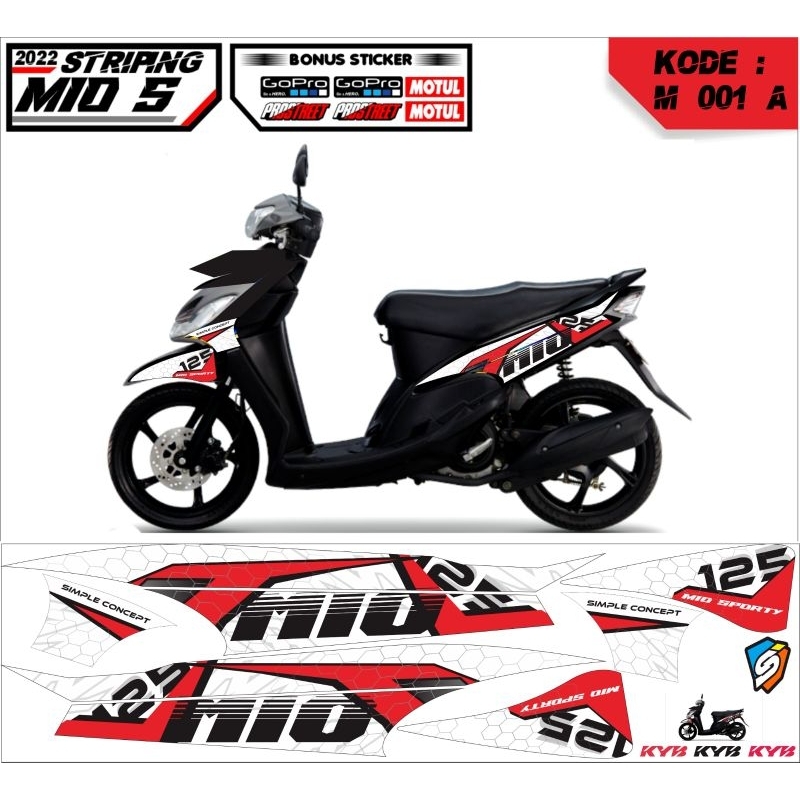 Striping variations of Mio sporty old Mio stickers Mio carburetor code ...