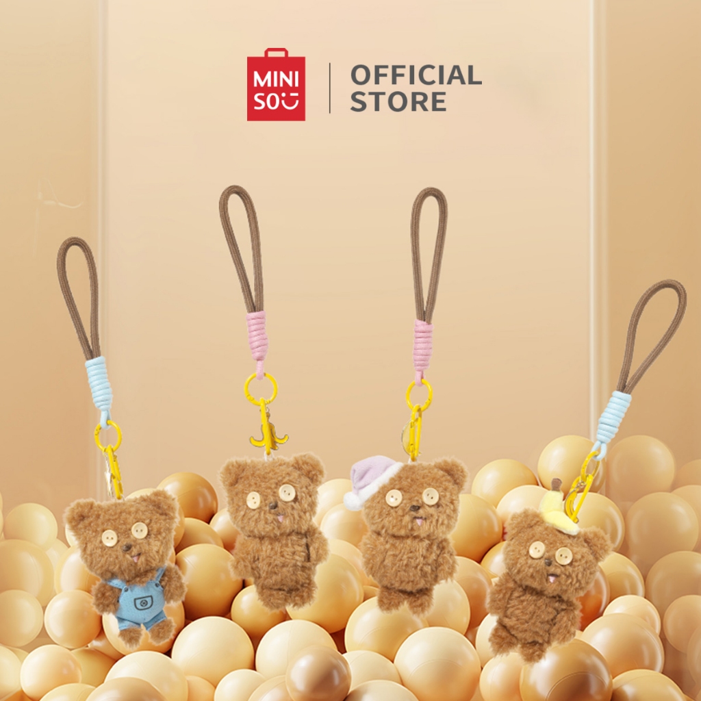 GANTUNGAN Miniso X MINIONS Doll Hanger Bob+Tim Collection Plush Pendant ...