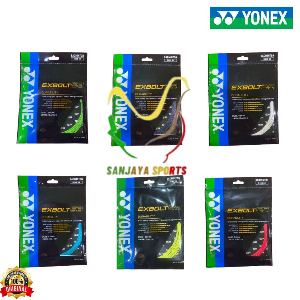 Original YONEX EXBOLT 68 BADMINTON STRING STRINGS | Shopee Philippines