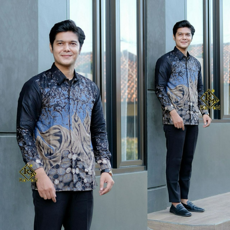 KEMEJA Teebaru BATIK SHIRT - MEN'S BATIK TOP - BATIK CLOTHES BY OZILA ...