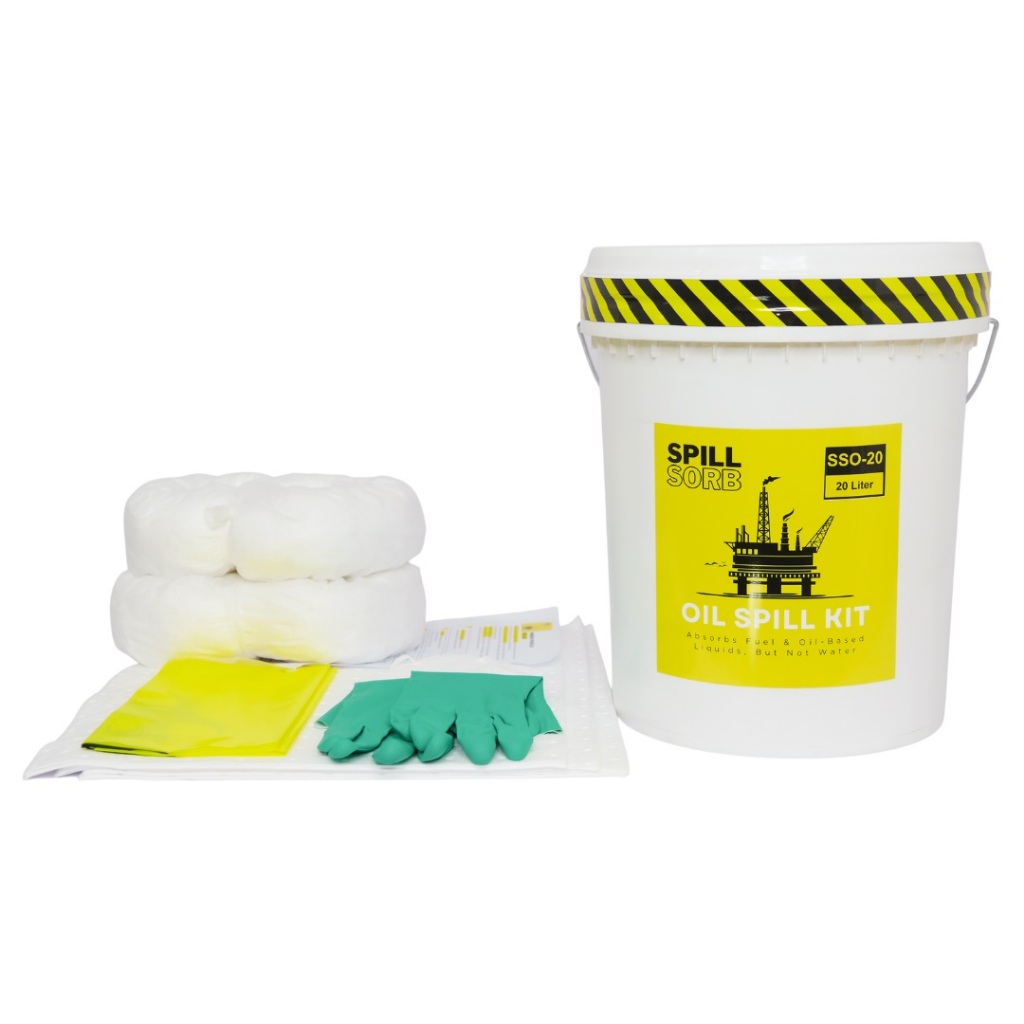Oil Liquid Absorber 5 Gallon Oil Spill Kit Spill Sorb 20 Liters ...