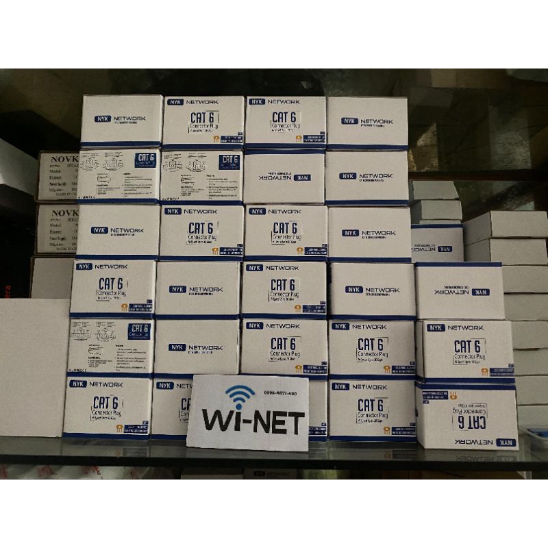 Rj45/rg45 Cat6 Cat6 LAN Connector 1 Box 50pcs | Shopee Philippines