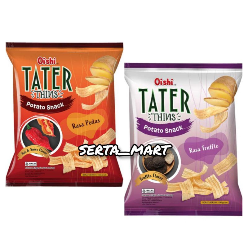 Oishi Tater Thins Potato Snack Truffle 100gr - Oishi Snack Potato ...