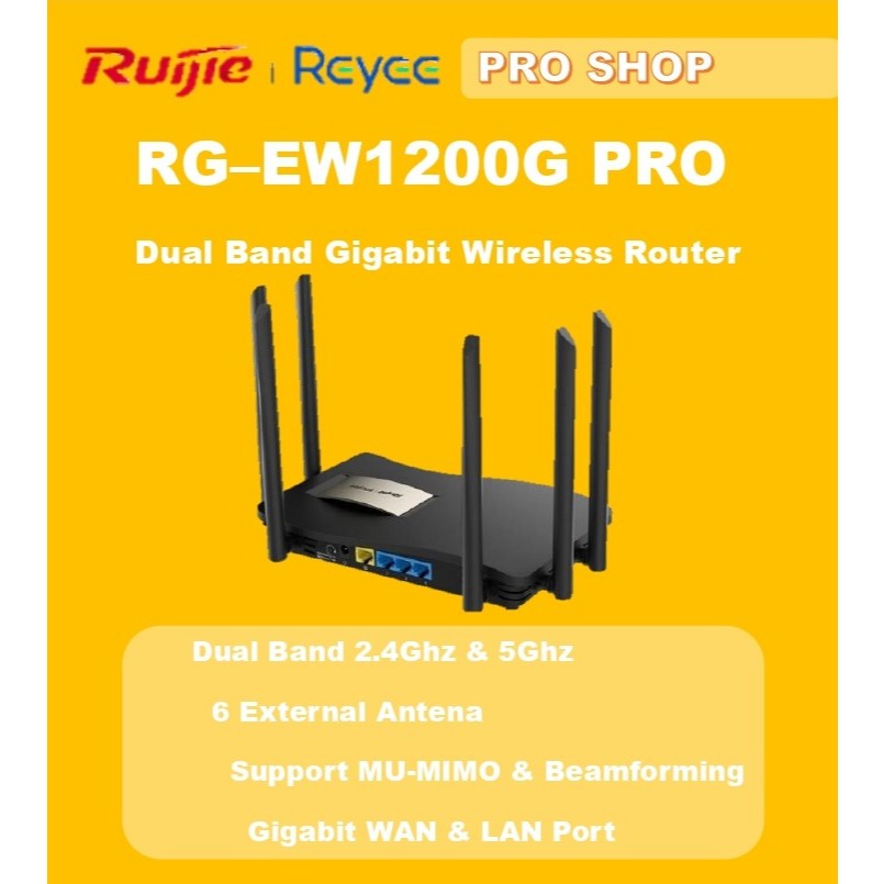 Ruijie Reyee RG EW1200G Pro 1300m Dual Band 5GHZ Gigabit Wireless ...