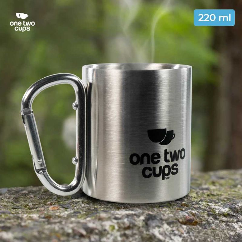 One Two Cups 180ml Stainless Steel Carabiner Cup - VB1 | Shopee Philippines
