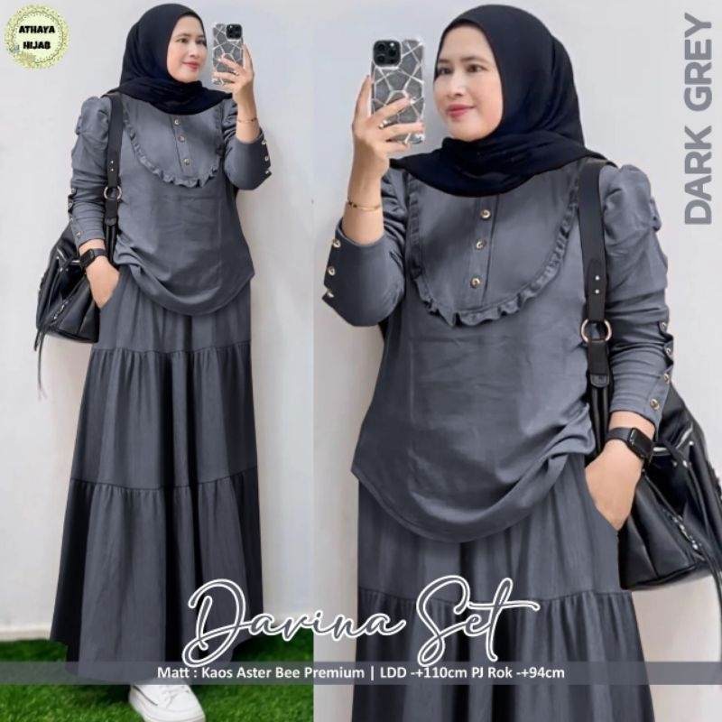 Davina Women's set set by Buttonscarves hijab | Shopee Philippines