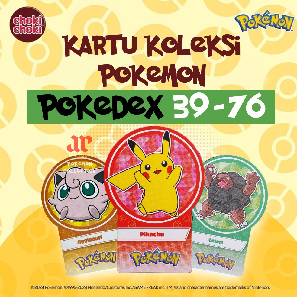 Latest Pokemon Choki Choki Pokedex Cards 39 - 76 2024 | Shopee Philippines