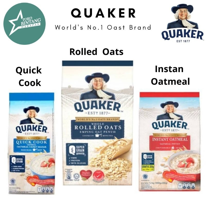 Quaker Instant Oatmeal / Quick Cook / Rolled Oats | Shopee Philippines