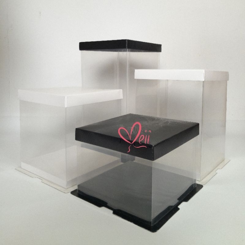 Transparent Mica Box 30x30 PET Cake Box Gift Box | Shopee Philippines
