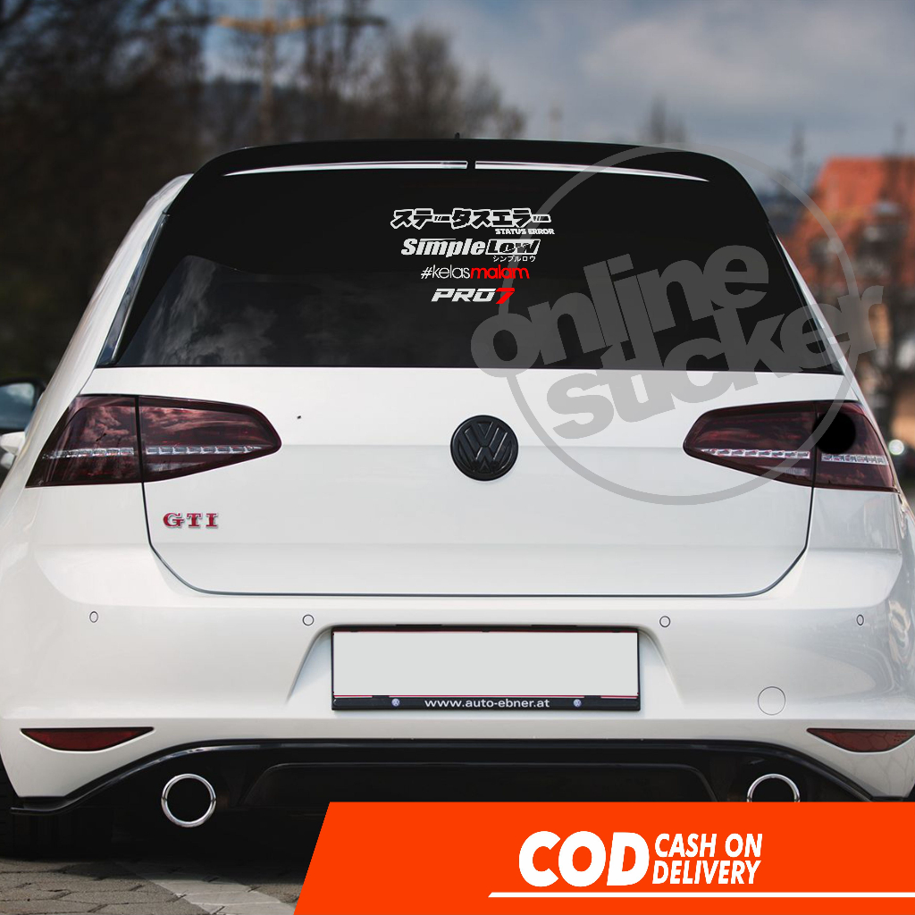 Sponsor's Rear Car Sticker | Racing | Style | Shopee Philippines