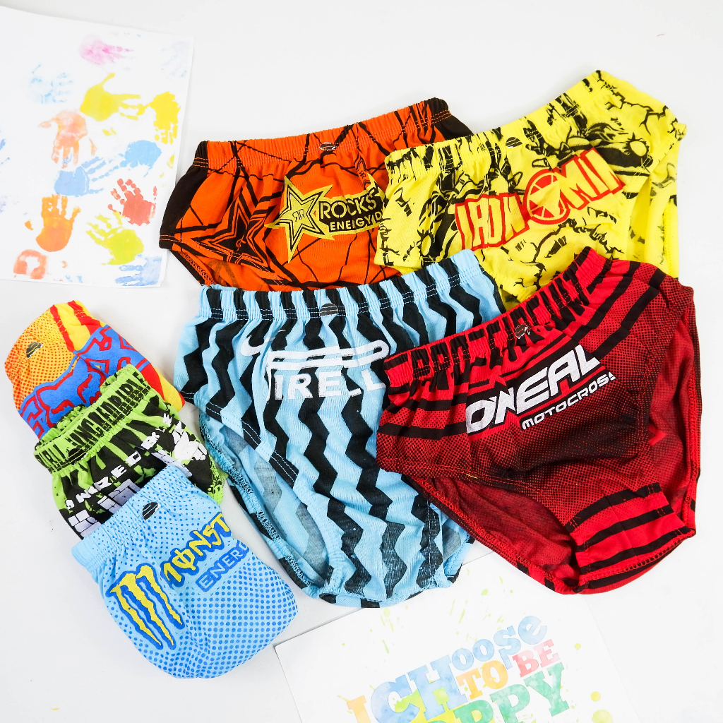 KATUN (WHOLESALE) Boys' Character Cotton Underwear 6 pcs / 1 Dozen ...