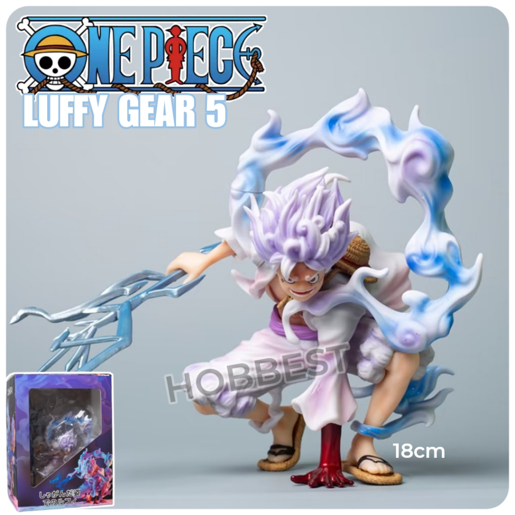 Action Figure ONE PIECE: LUFFY GEAR 5 SUN GOD NIKA - Miniature Toy ...