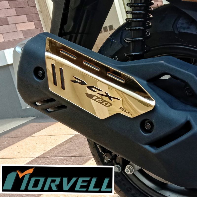 Pcx 160 2021 2025 up muffler cover garnish - pcx160 exhaust cover | Shopee Philippines