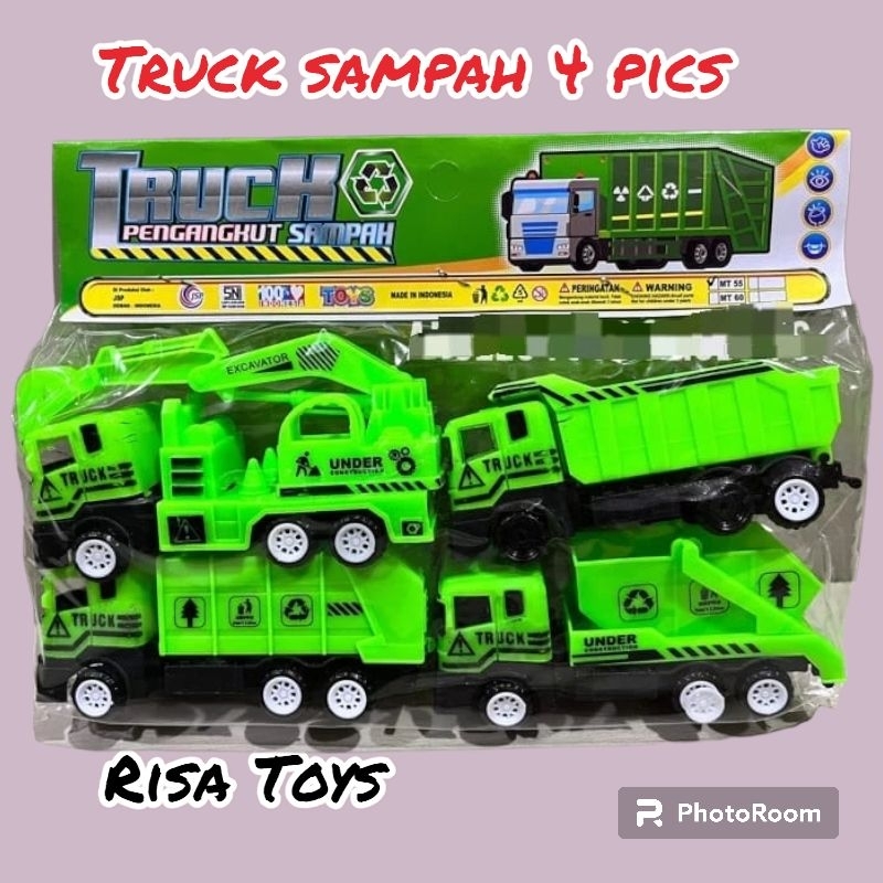 TOY CAR GARBAGE STAGE 4 SEEDS/DUMP/BEGO/TANGKI/TRUCK TRUCK | Shopee ...