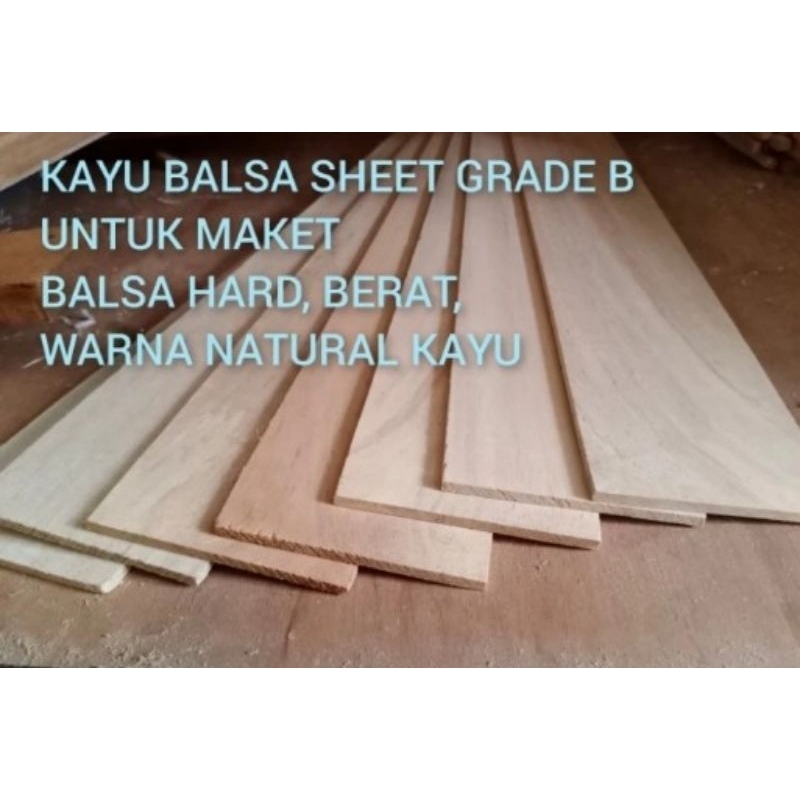 Grade B balsa Sheet 8mm x 10cm x 100cm balsa board for RC Airplanes ...